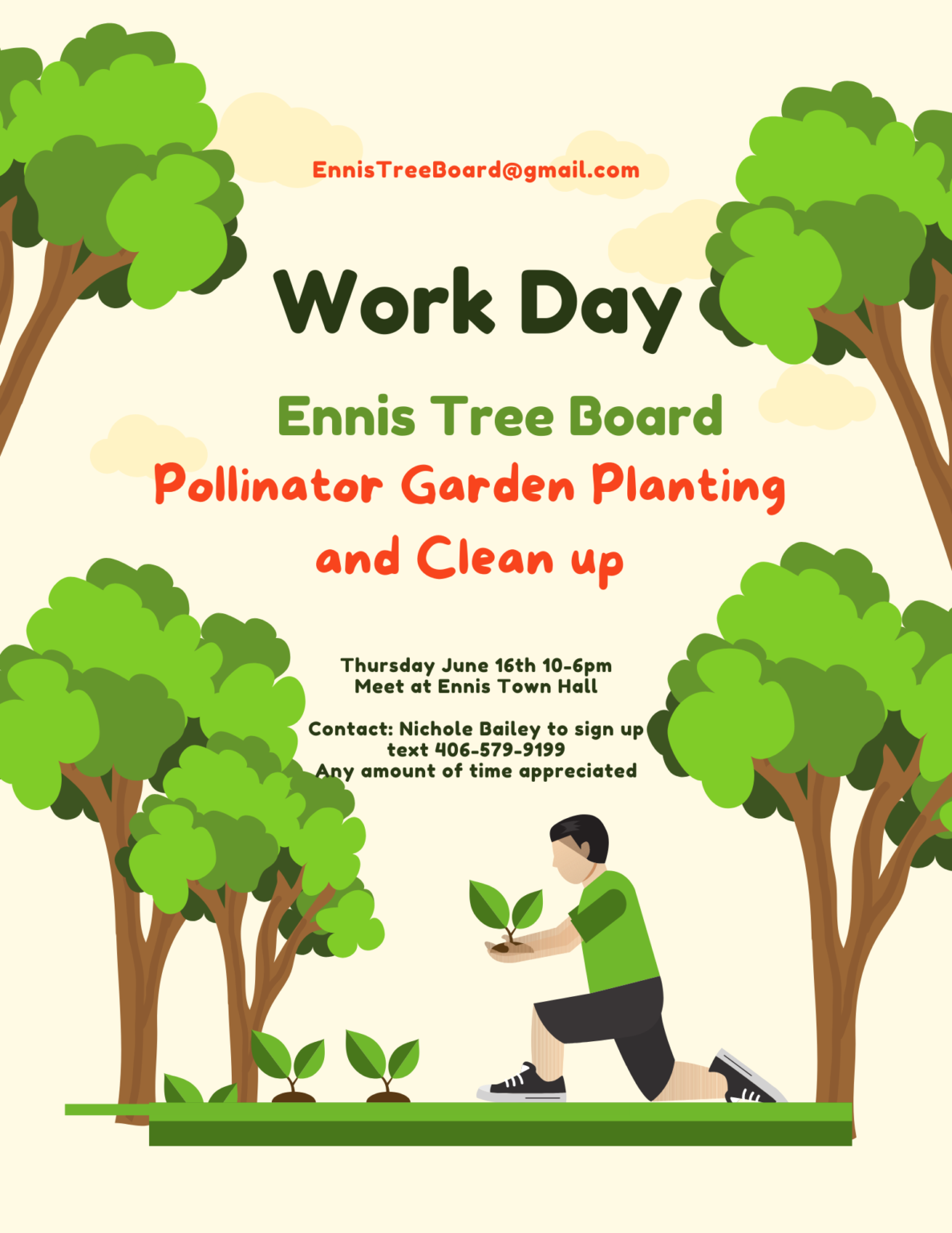 Ennis Tree Board Work Day – Ennis, Montana